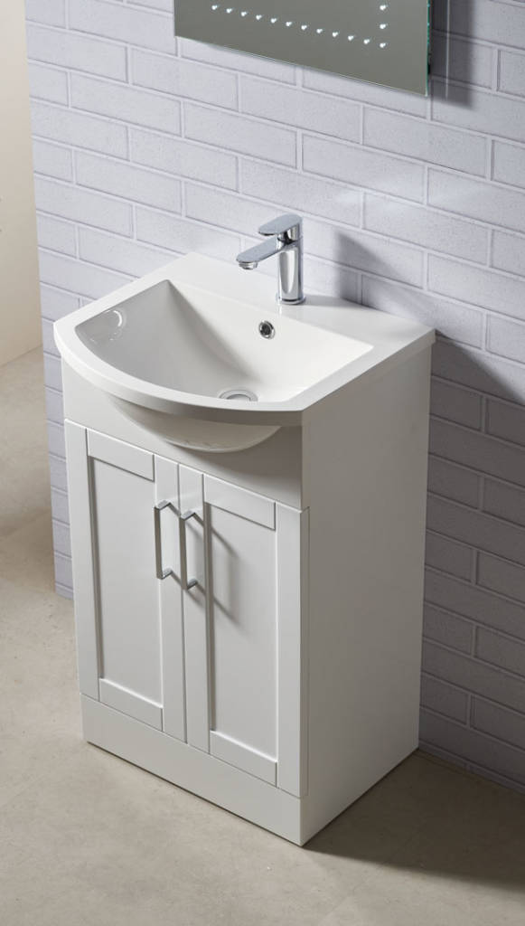 Eden 50 Curved Resin Basin - Plumleys Plumbing Merchant