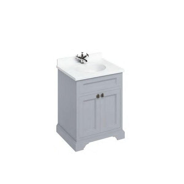 Freestanding 650 Vanity Unit and Minerva® Worktops with Vanity Bowl ...