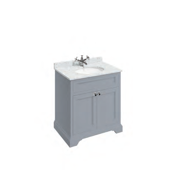 Freestanding 750 Vanity Unit and Minerva® Worktops with Vanity Bowl ...